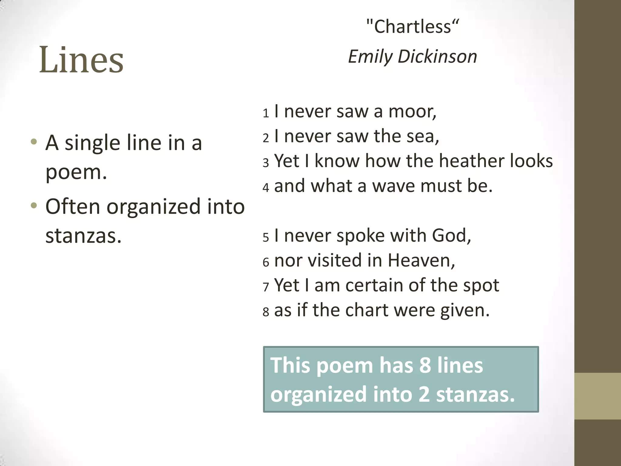 Elements of poetry | PPTX