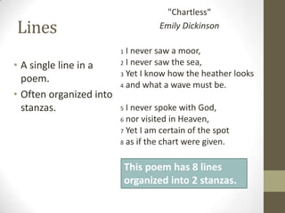 Elements of poetry | PPTX