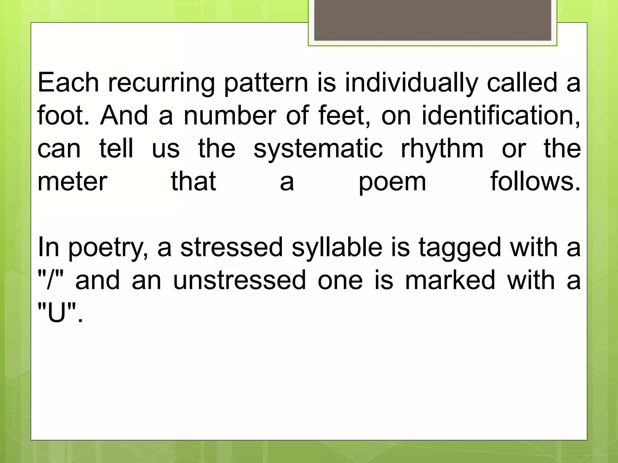 Elements of Poetry | PPTX