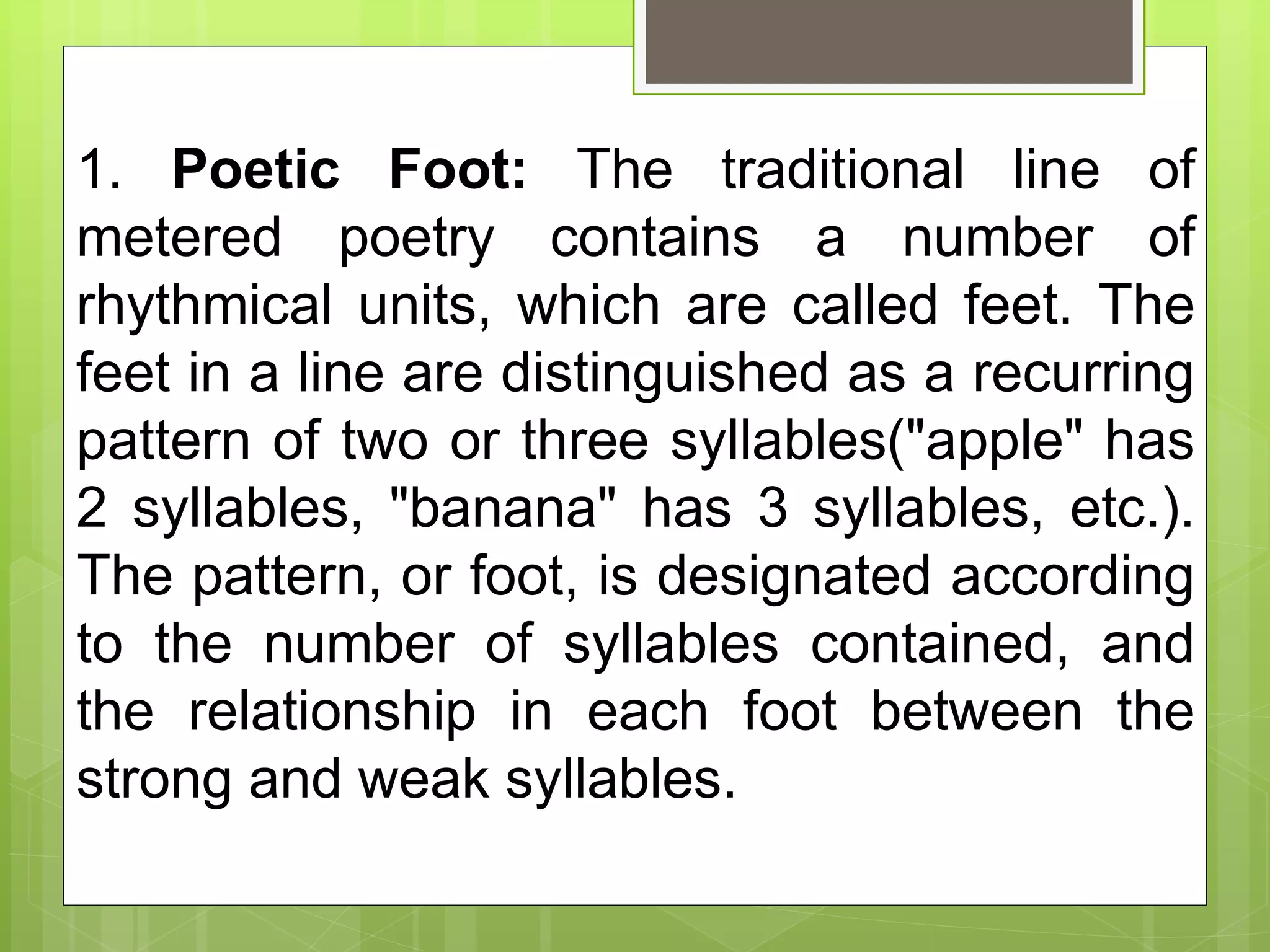 Elements of Poetry | PPTX