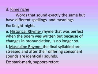 Elements of poetry | PPTX