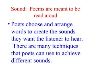 Elements of poetry | PPT