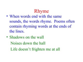 Elements of poetry | PPT