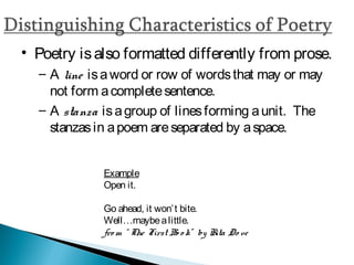 Elements of poetry | PPT