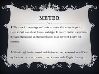 Elements of Poetry | PPTX