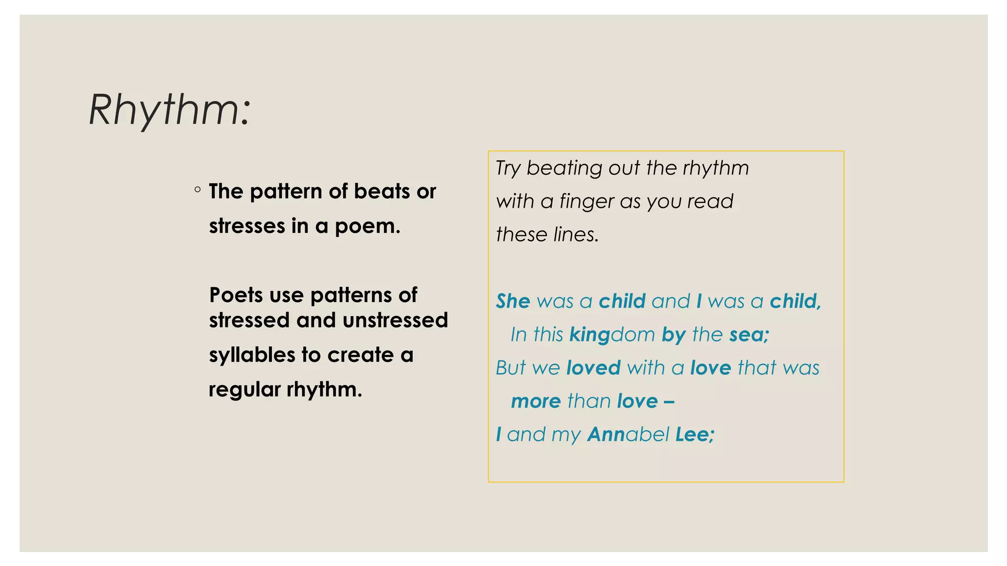 Elements of Poetry | PPT