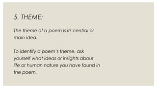 Elements of Poetry | PPT