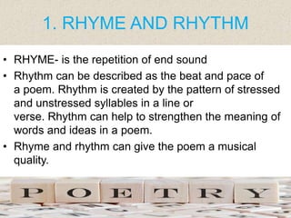 Elements of poetry | PPTX