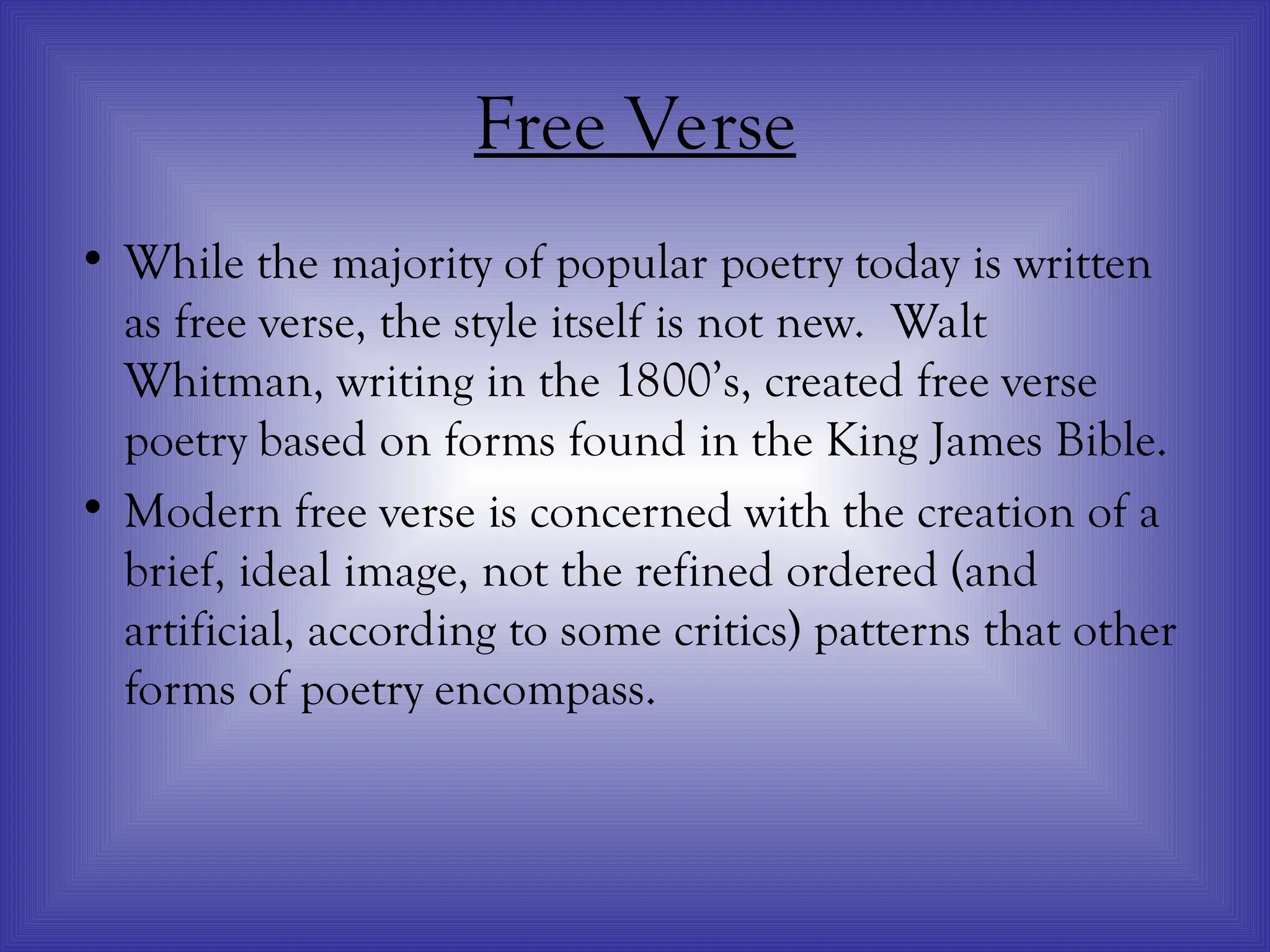 elements of poetry power point presentation | PPT