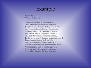 elements of poetry power point presentation | PPT