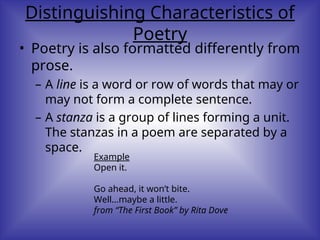 elements of poetry power point presentation | PPT