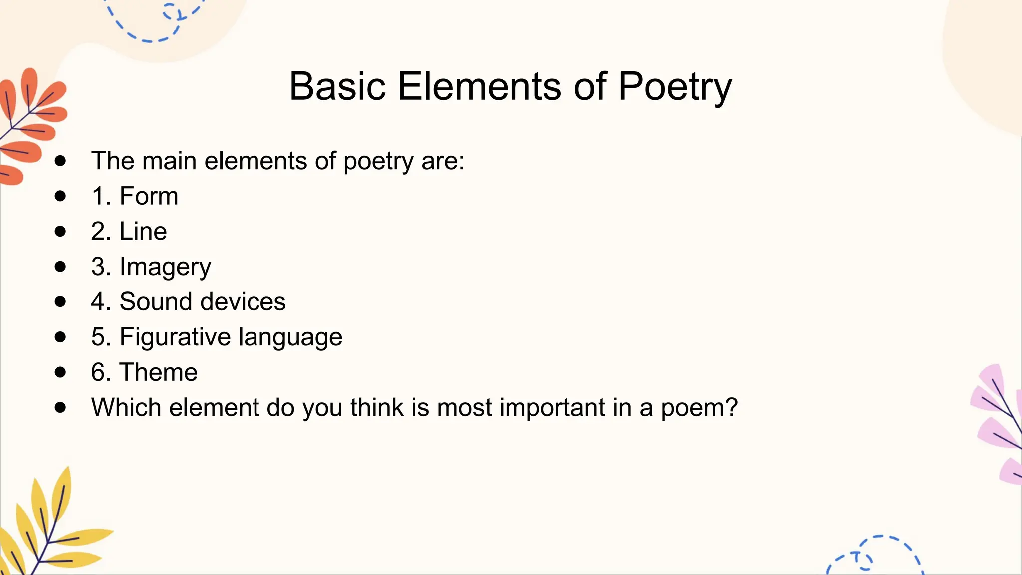 ELEMENTS OF POETRY.pptx Grade 7 English 7 MATATAG Curriculum | PPTX
