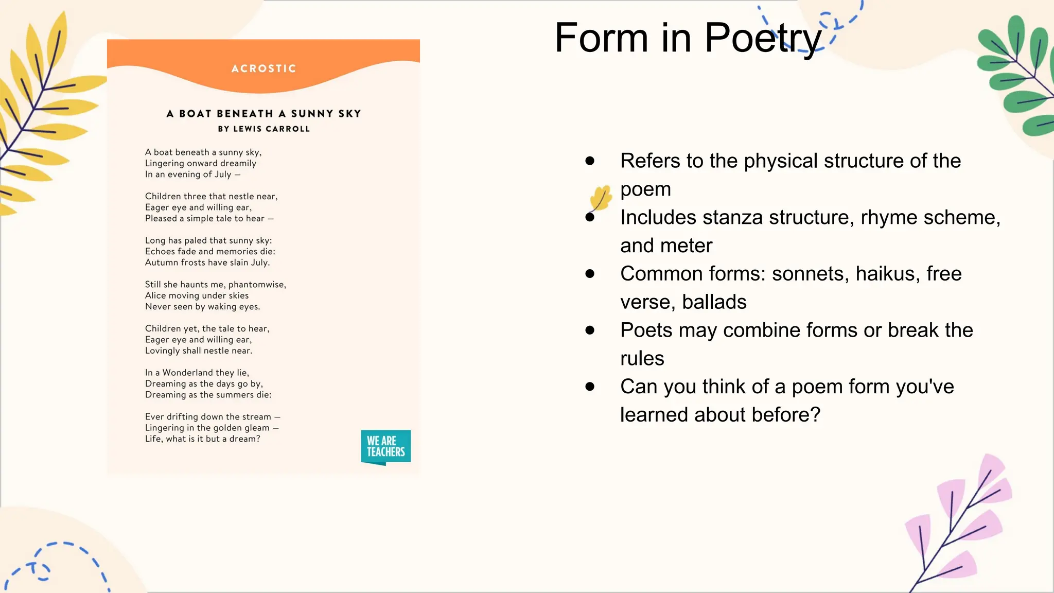 ELEMENTS OF POETRY.pptx Grade 7 English 7 MATATAG Curriculum | PPTX