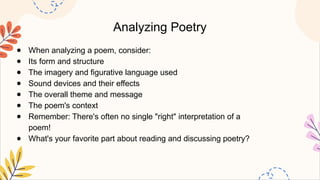 ELEMENTS OF POETRY.pptx Grade 7 English 7 MATATAG Curriculum | PPTX