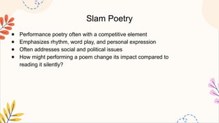 ELEMENTS OF POETRY.pptx Grade 7 English 7 MATATAG Curriculum | PPTX