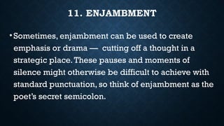 A Brief discussion about elements of poetry | PPTX