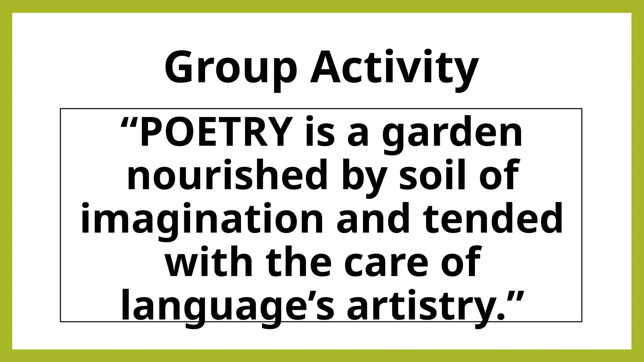 Elements of Poetry - lesson 1.pptx- grade 7 | PPTX