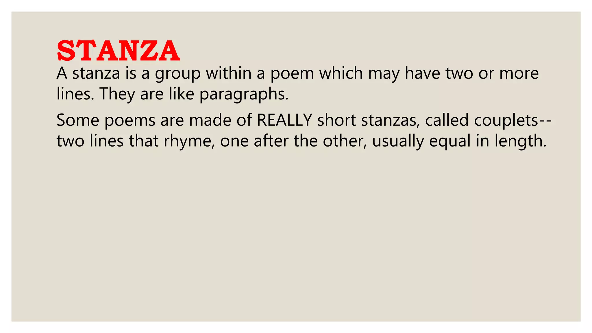 Elements of poetry and prose | PPTX