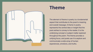 Elements of Poetry Education Presentation in Beige Blue and Green ...