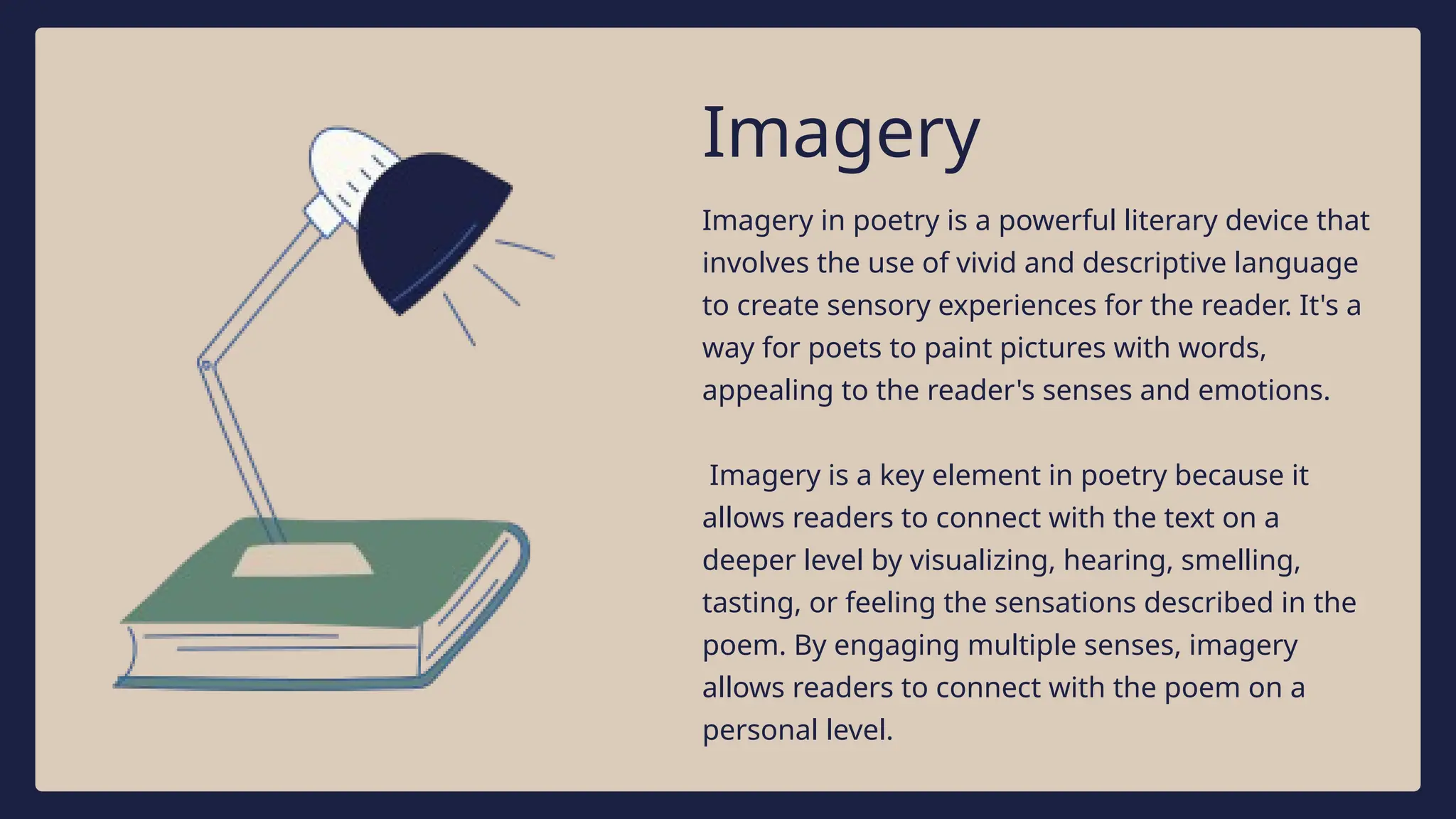 Elements of Poetry Education Presentation in Beige Blue and Green ...