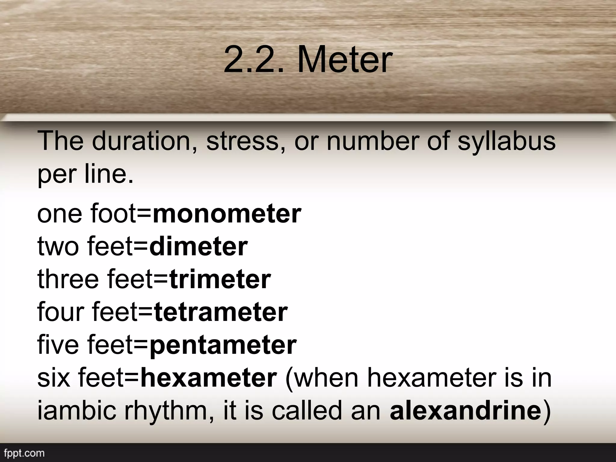 Elements of Poetry | PPT