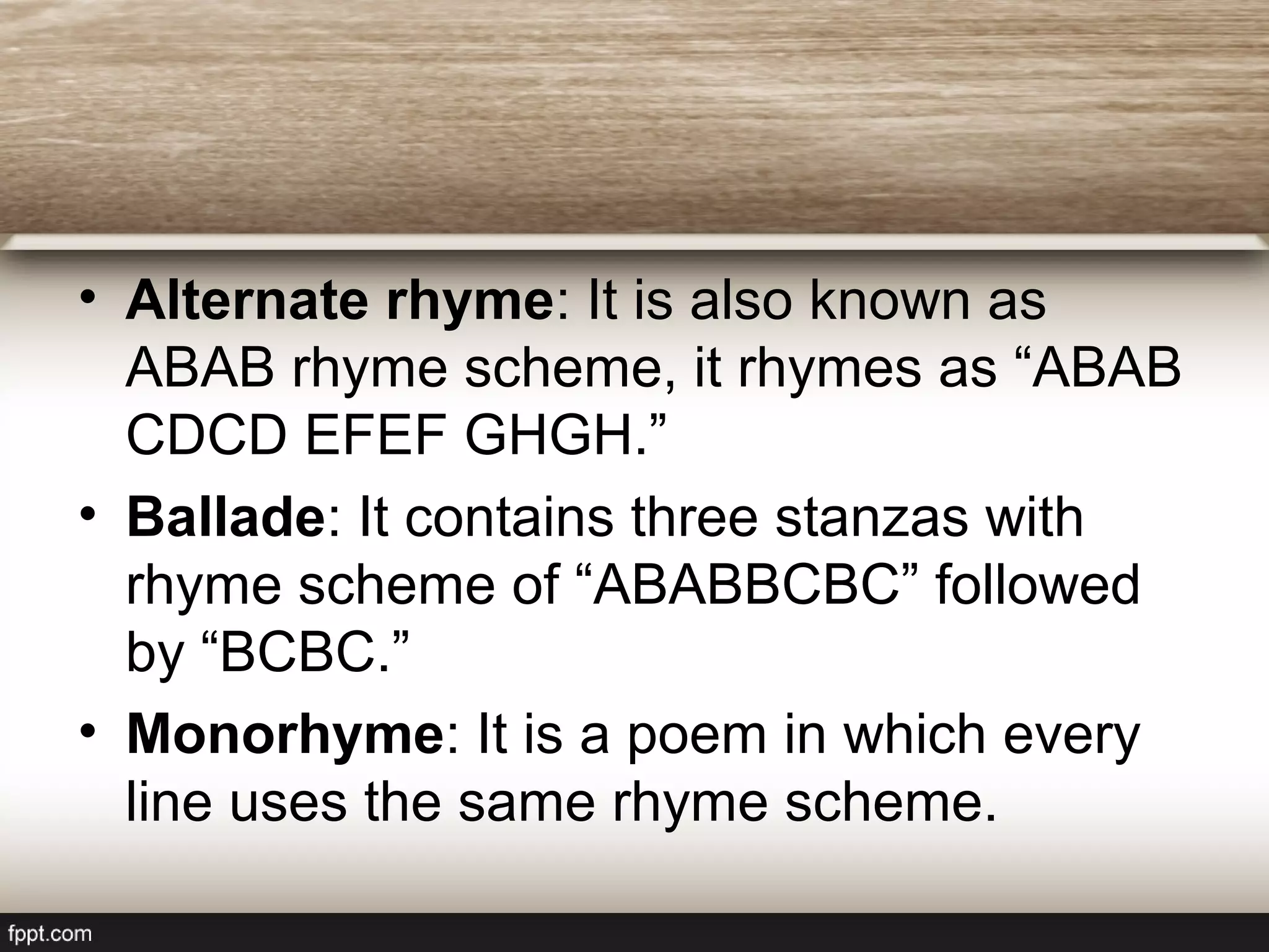 Elements of Poetry | PPT