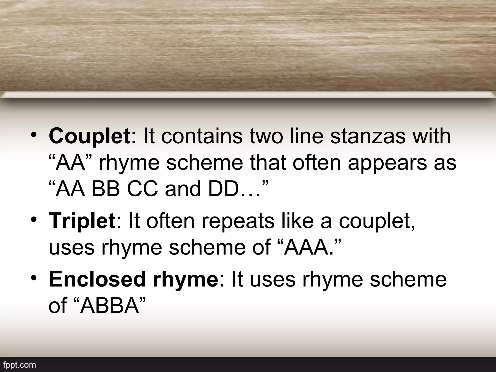 Elements of Poetry | PPT