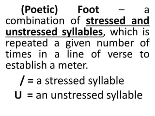 Elements of poetry (sound patterns) | PPTX