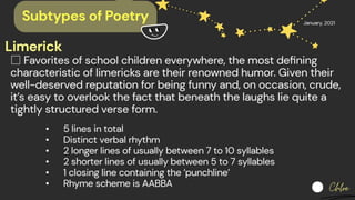 Elements of poetry structure of poetry | PDF