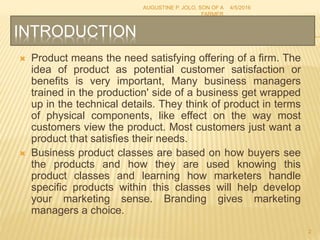 Elements of production planning for good & services | PPTX