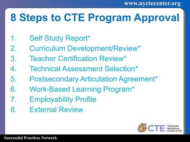 Elements of Program Approval: The Building Blocks for Successful ...