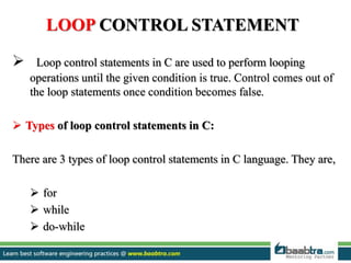 Elements of programming | PPTX