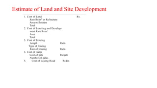 Elements of Project Cost and plant and machinery construction | PPT