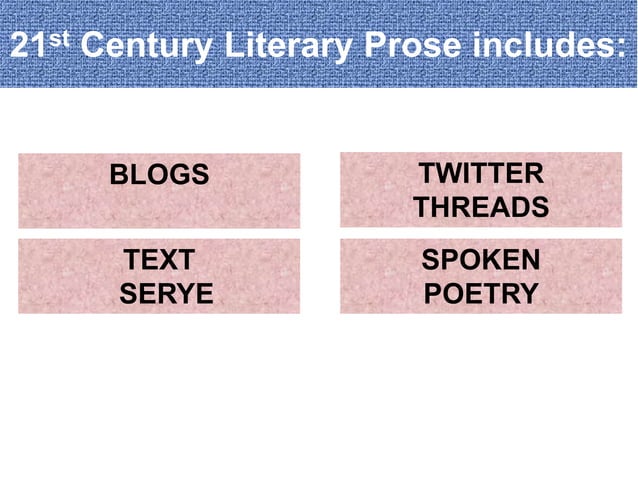 Elements of prose | PPTX | Fiction | Books and Literature