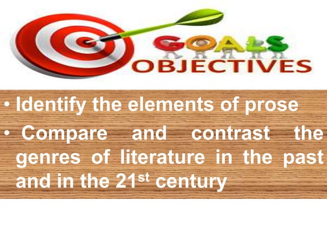 Elements of prose | PPTX | Fiction | Books and Literature