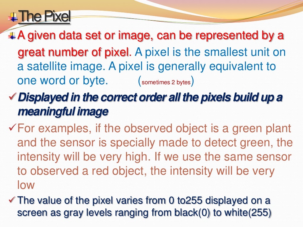 Elements of remote sensing