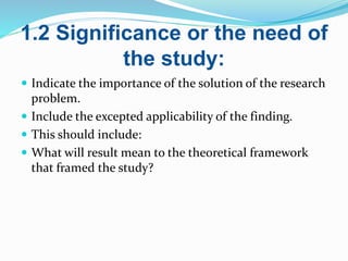 Elements of research | PPTX