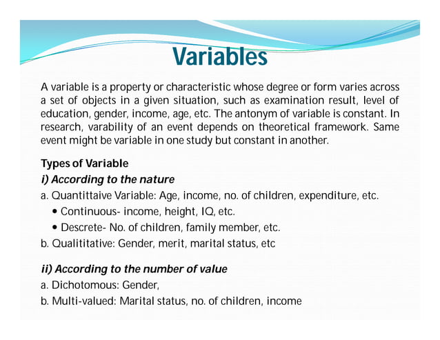 Elements of research -cacu | PPT | Free Download