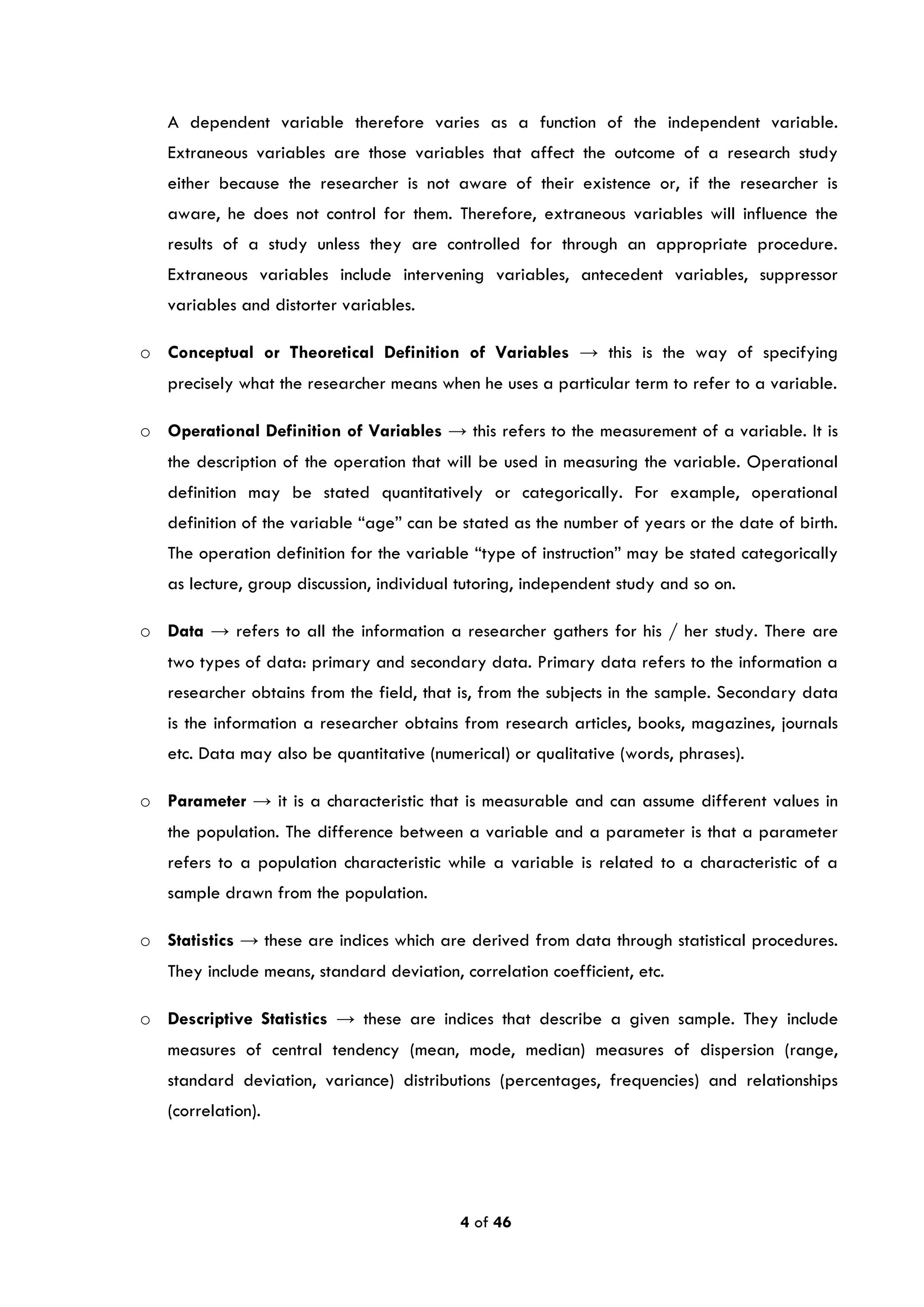 Elements of research methods | PDF