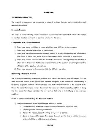 Elements of research methods | PDF