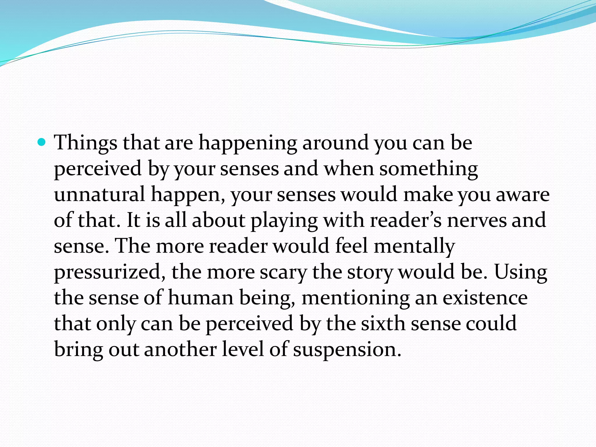 Elements of scary stories | PPTX