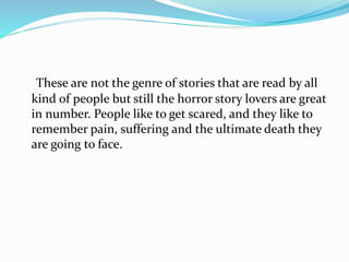 Elements of scary stories | PPTX
