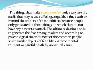 Elements of scary stories | PPTX
