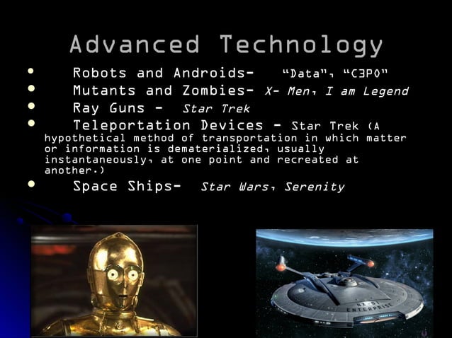 Elements of sci fi | PPT