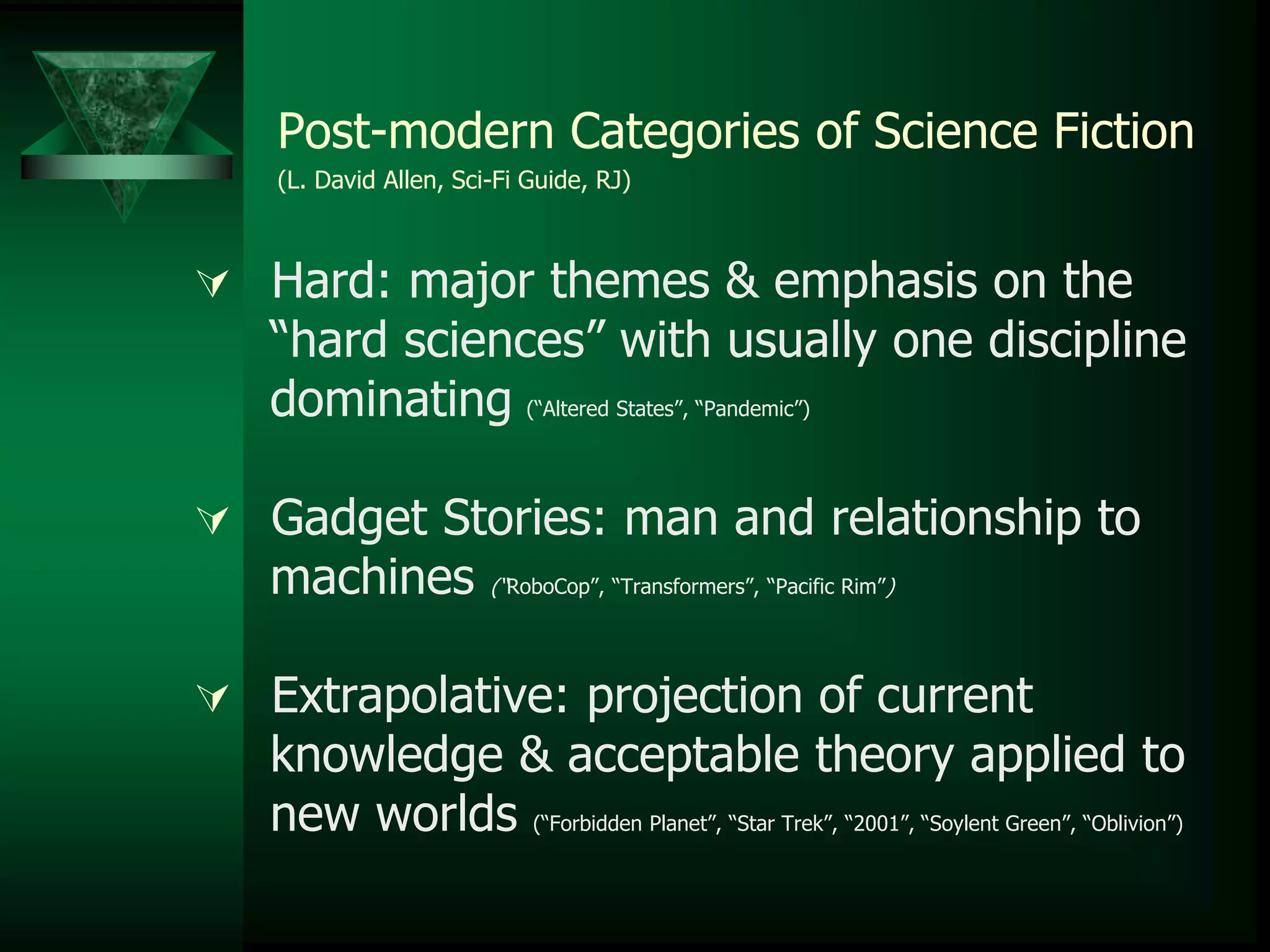 Elements of Science Fiction | PPSX
