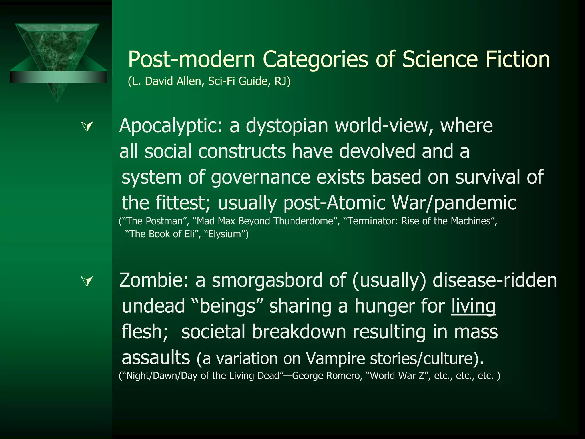 Elements of Science Fiction | PPSX