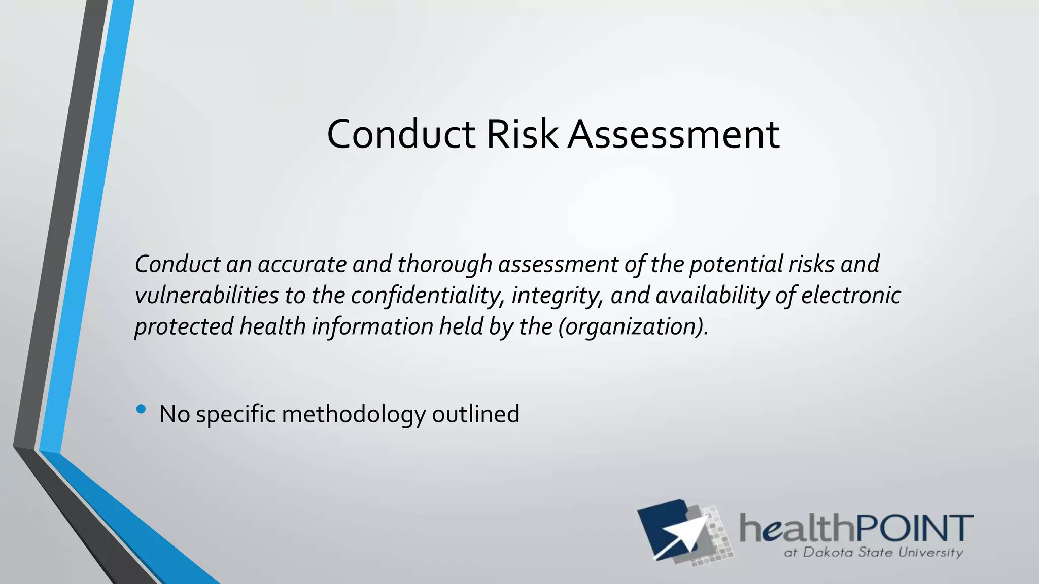 Elements of security risk assessment and risk management | PPTX
