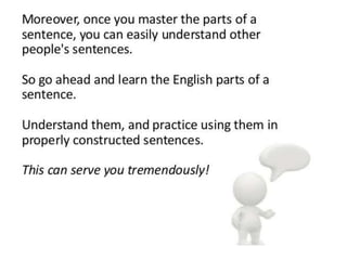 Elements of Sentence | PPTX