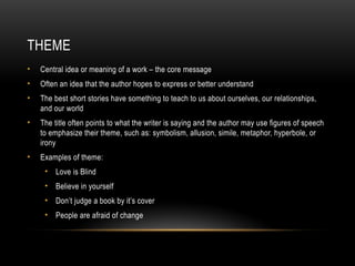 Elements of Short Stories Elements of Short Stories | PPTX