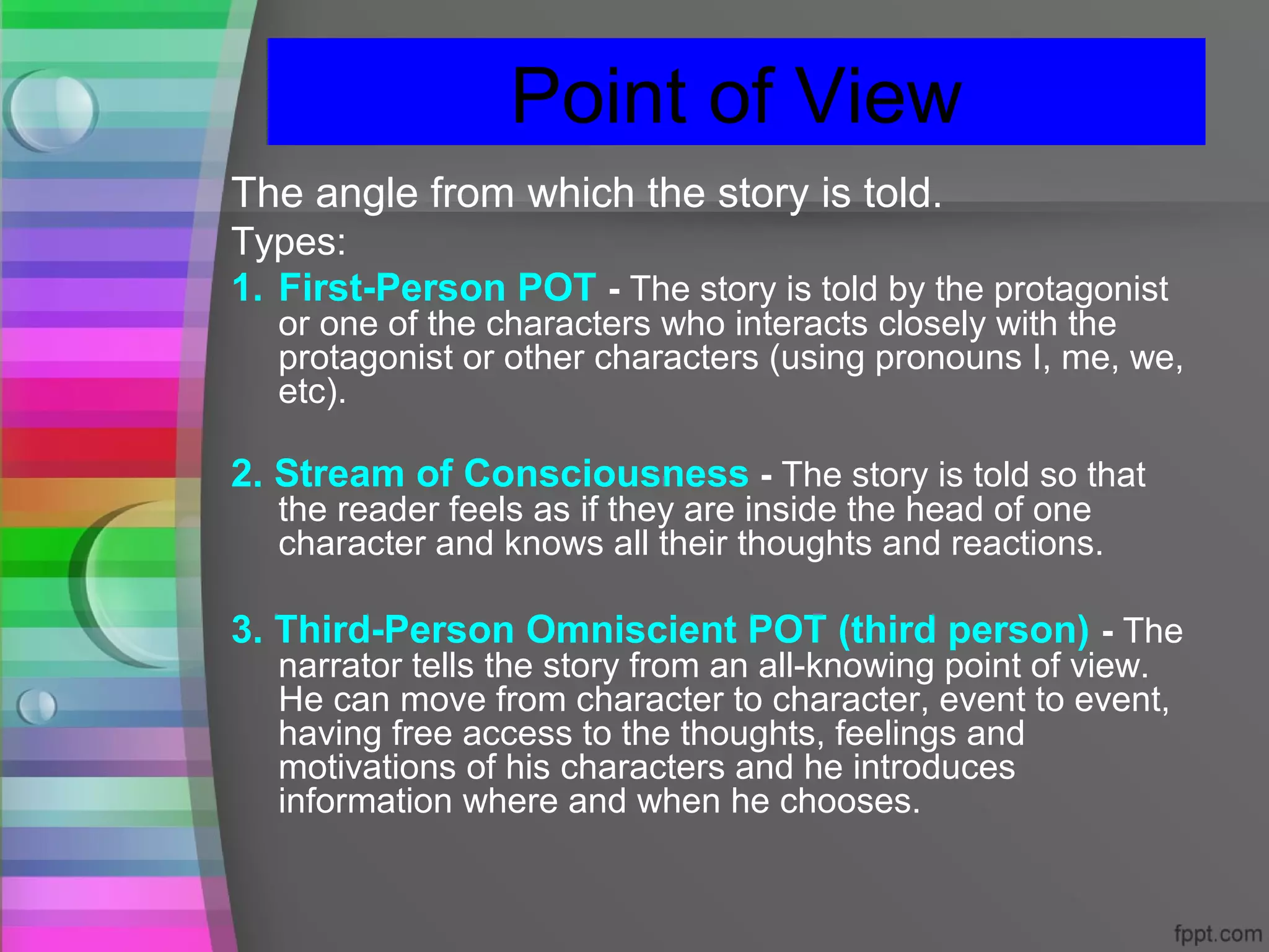 Elements of short story | PPT | Drama | Genres